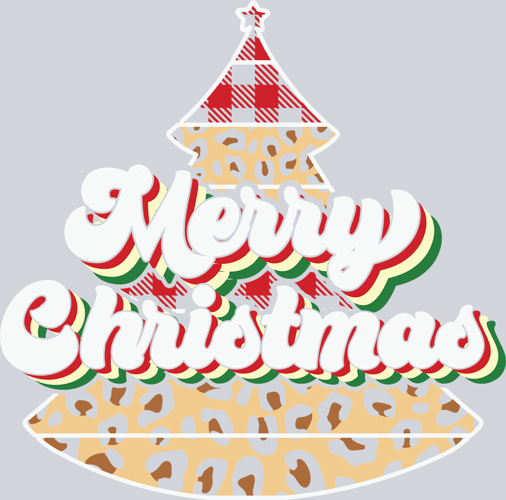 Merry Christmas Around The World 1 USA English - STK04229 (DTF Transfe