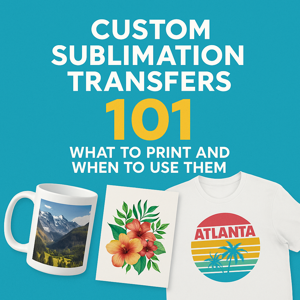 Custom Sublimation Transfers 101: What to Print and When to Use Them ...