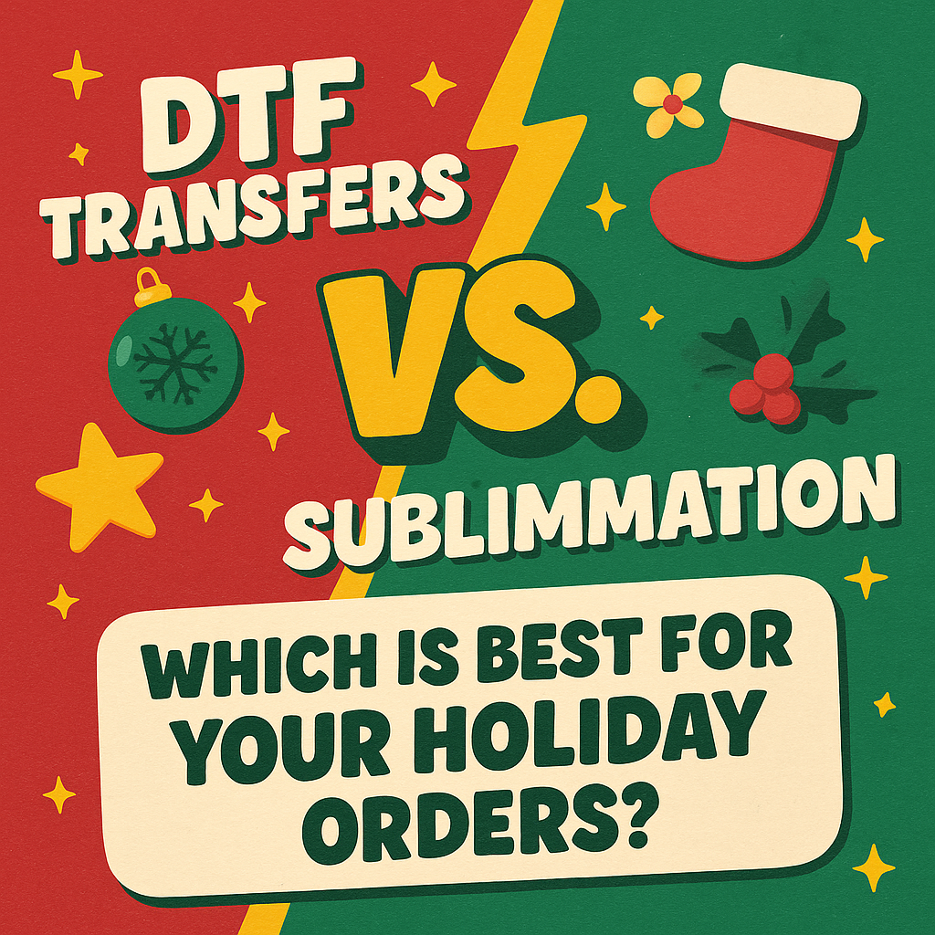 DTF Transfers vs. Sublimation: Which Is Best for Your Holiday Orders?