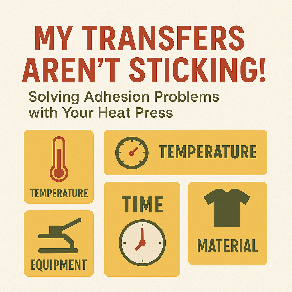 My Transfers Aren’t Sticking! Solving Adhesion Problems with Your Heat