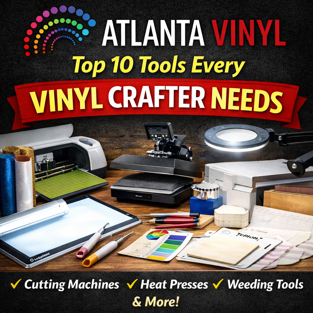 Top 10 Tools Every Vinyl Crafter Needs | Atlanta Vinyl Blog