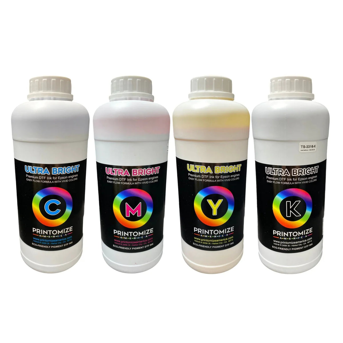 Ultra Bright DTF Ink 1 Liter CMYK