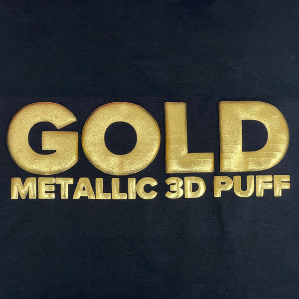 Gold Metallic PARART 3D Puff Heat Transfer Vinyl (HTV)
