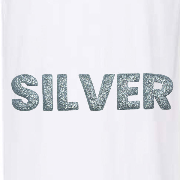 Silver Glitter PARART 3D Puff Heat Transfer Vinyl (HTV)