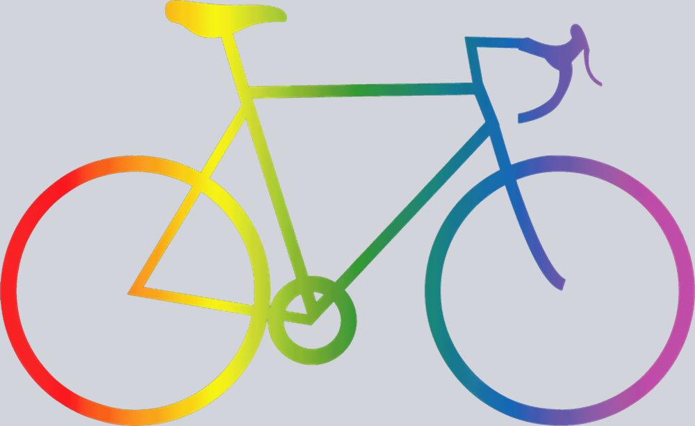 Rainbow Bicycle - STK05120 (DTF Transfers)