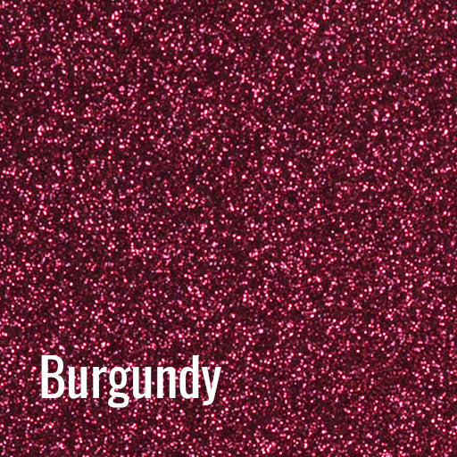 20" Burgundy Glitter HTV | Maroon Glitter Heat Transfer Vinyl