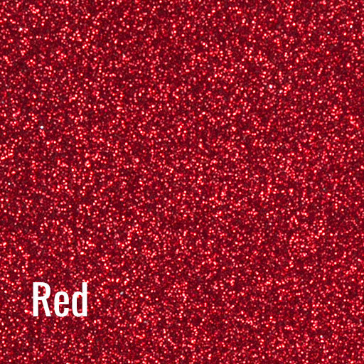 20" Red Glitter Heat Transfer Vinyl | Siser Glitter HTV