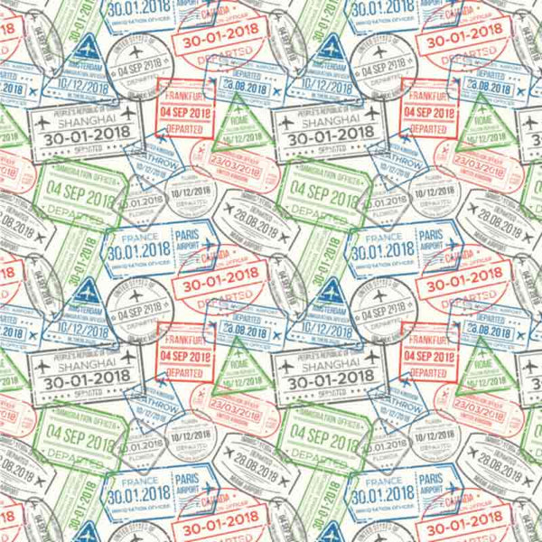 Travel Stamps (Sublimation Transfer)