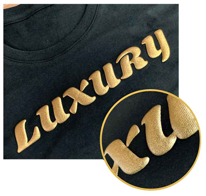 Gold Vinyl PARART 3D Puff Heat Transfer Vinyl | Atlanta Vinyl