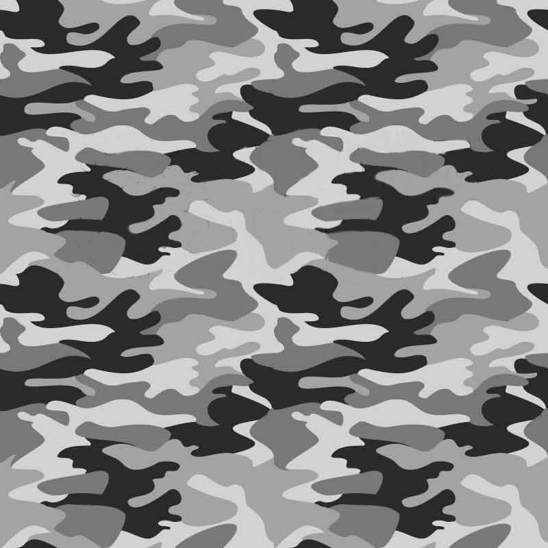 Gray & White Camouflage Patterned Heat Transfer Vinyl (HTV)
