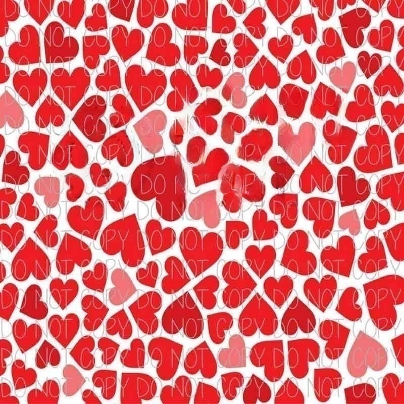 Hearts Patterned Heat Transfer Vinyl (HTV)